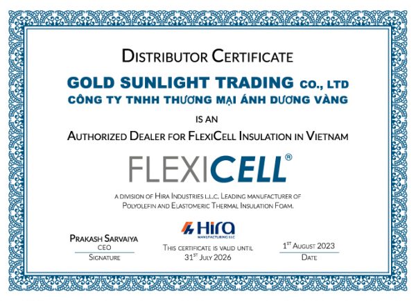 Cách Nhiệt FlexiCell - Ánh Dương Vàng
